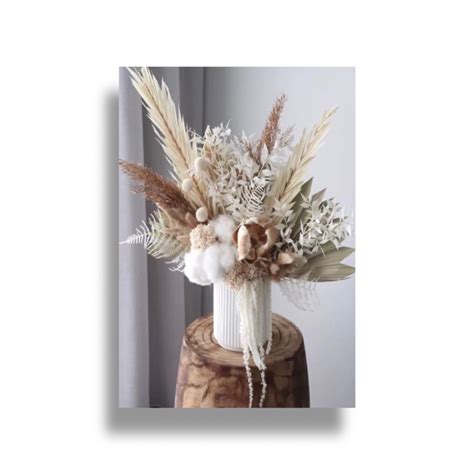 Jual HIASAN DINDING MOTIF BUNGA KERING DEKORASI DINDING PANJANGAN RUMAH Shopee Indonesia