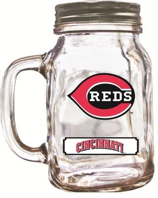Cincinnati Reds Glass Mason Jar And Lid Ebay