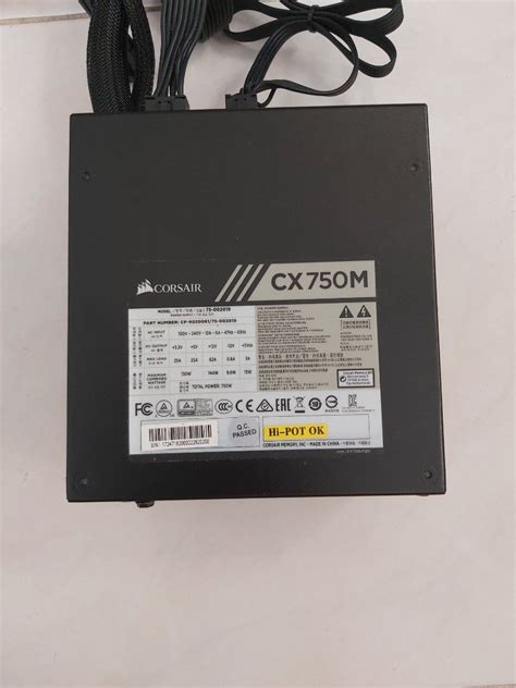Corsair 750w Power Supply Atx Psu For Desktop Pc Computer 2 Sets Of 6