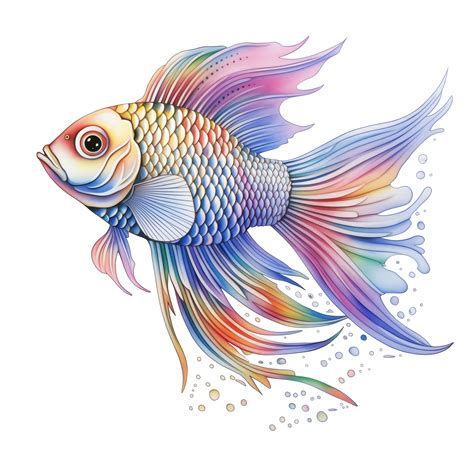 Rainbow Fish Coloring Pages
