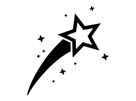 Estrella Fugaz Svg Estrella Fugaz Cometa Meteorito Espacio Clip