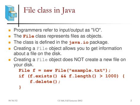 File Input And Output Topics File Input Exception Handling File Output