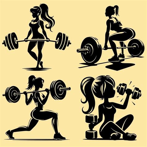 Barbell Girl Png Svg Funny Body Svg Builder Weightlifter Svg Svg