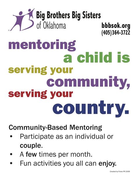 Big Brothers Big Sisters Pr Campaign Flyer Version 2 Big Brother