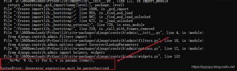 Ss K V For K V In Paramsitems Syntaxerror Generator