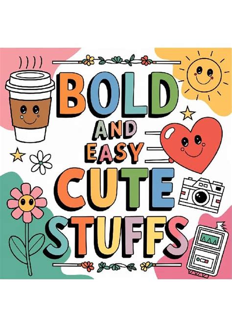 My Coloring Era Cute Stuff Book By Bookworm Hollow Tpt