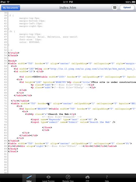 Сборник редакторов кода For Ipad And Iphone для Си Javascript Php Html Css и др Codetogo