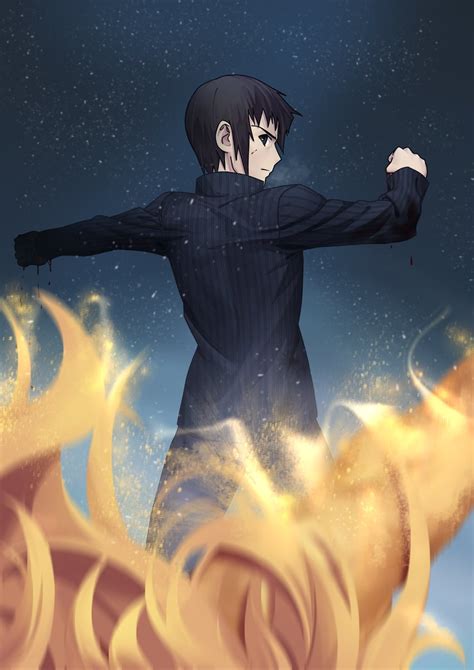 Shizuki Soujuurou And Lugh Beowulf Mahou Tsukai No Yoru Drawn By