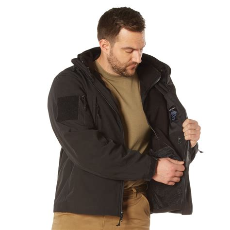 Rothco 3 In 1 Spec Ops Soft Shell Jacket Black Army Surplus Military