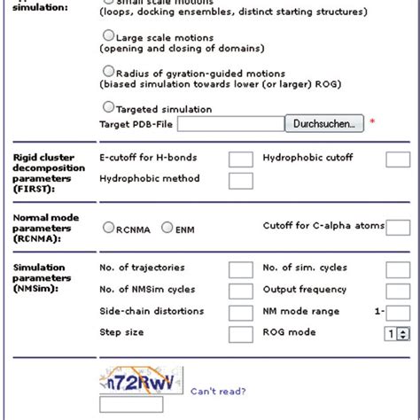 Screenshot Of The Nmsim Web Server Submission Page Download