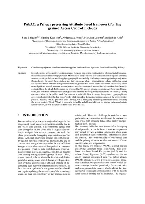 pabac privacy preserving attribute based access control in clouds