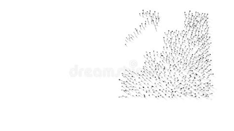 3d Rendering Of Nails In Shape Of Symbol Of Promotion With Shadows Isolated On White Background