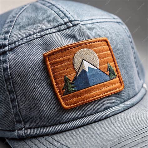 Hat Patch Template Mockup Blank Hat Patch Template For Custom Designs