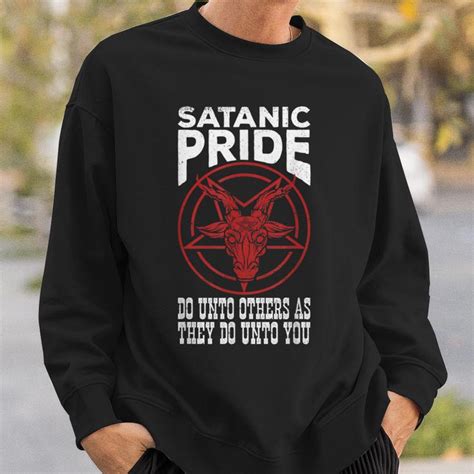 Satanic Pride Baphomet Seal Satan Lucifer Occult Pentagram Sweatshirt