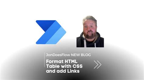 inogic on linkedin format an html table with css and add links in