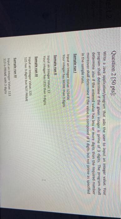 Solved Question 2 50 Pts Write A Java Applicationprogram