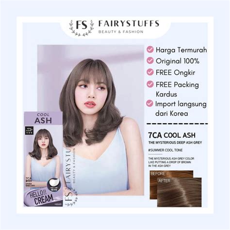 Jual Hello Cream Mise En Scene Cool Ash 7ca Pewarna Rambut Cat