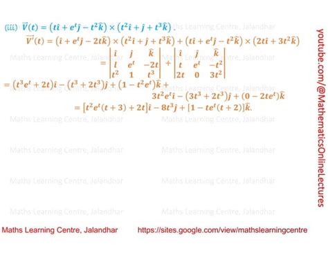 Advanced Mathematics Vector Calculusdifferential Calculuslecture 1pdf