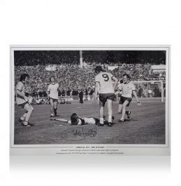 Charlie George Signed Arsenal Photo 1971 Fa Cup Final The Winner