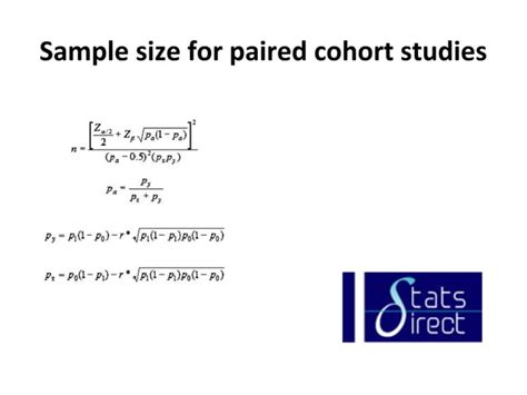sample size calculations