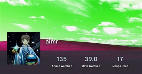 Aimrs Profile · Anilist