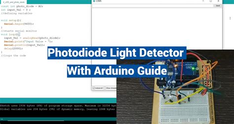 photodiode light detector with arduino guide technetron electronics