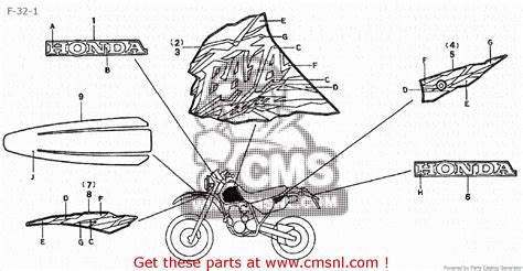 Honda Honda Xr250 Type Iii 1995 S Japan Md30 100 Parts Lists And
