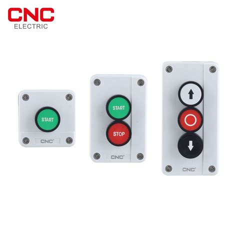 Cnc Push Button Switch Control Box Waterproof Button Indicator Light Plastic Case Emergency Stop