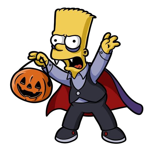 How To Draw Bart Dracula The Spooky Side Of Springfields Prankster