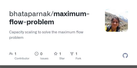 Github Bhataparnakmaximum Flow Problem Capacity Scaling To Solve