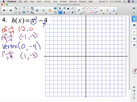 solved sketch the graph of each quadratic function label the vertex