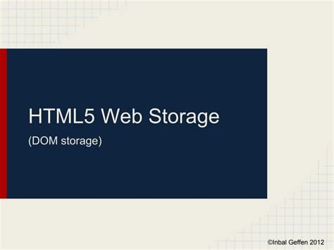 Web Storage And Web Workers Ppt