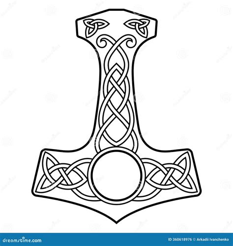 Thors Hammer Easy Drawing
