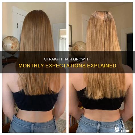 Straight Hair Growth Monthly Expectations Explained Shunsalon