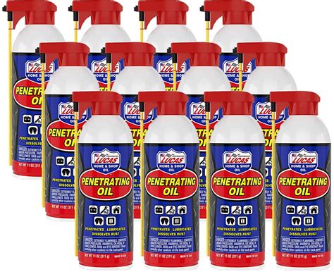 Lucas Penetrating Oil Aerosol 11 Oz 12 Pack Carkart