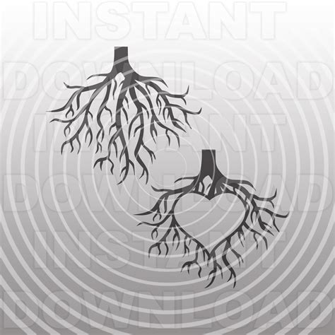 Tree Roots Drawing Heart Tree Roots Form Heart City Illustration Stock