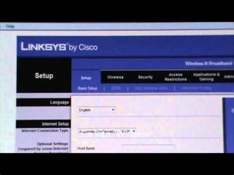 How To Set A Password On A Linksys Router YouTube