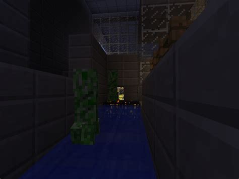 Awsome Build With Creeper Mob Spawner Minecraft Map