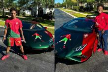 Youtuber Ishowspeed A Big Ronaldo Fan Gets Cr7 Themed Lamborghini