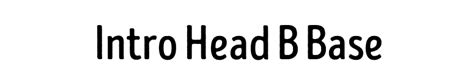 FontsMarket Com Download Intro Head B Base Font For FREE