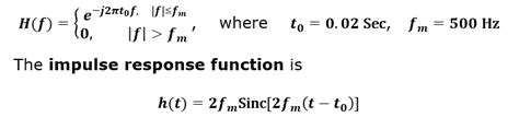 solved ideal linear phase low pass the frequency response