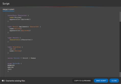 graphql schema design galaxy modeler