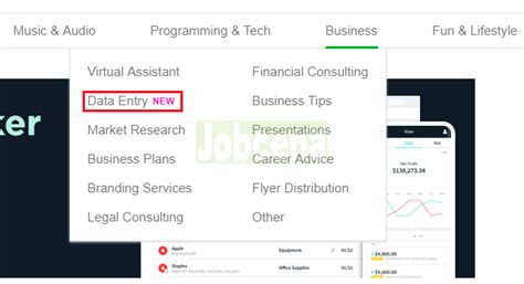 Fiverr Data Entry Jobs Jobcen