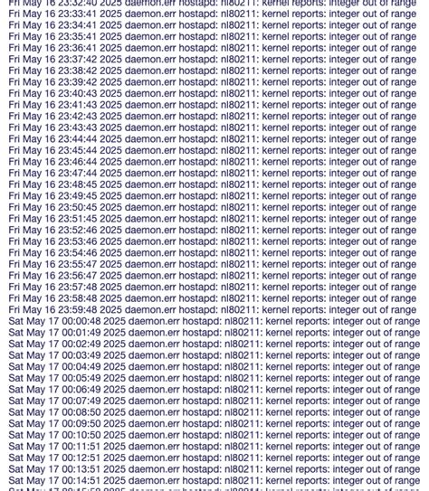 Bunch Of Kernel Error Messages Routers Gl Inet