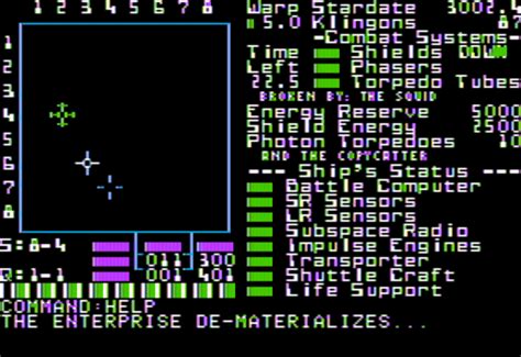 Screenshot Of Super Stellar Trek Apple Ii 1981 Mobygames