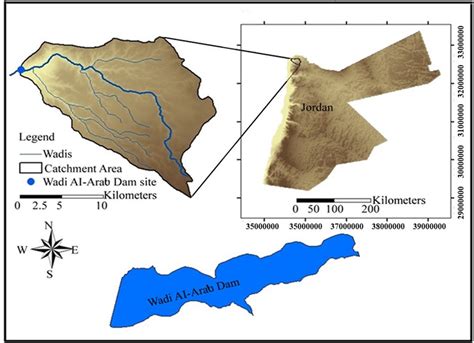 Wadi Al Arab Catchment Area And Dam Location Map Download Scientific