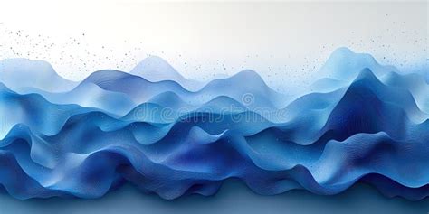 Abstract Blue Wave Pattern Showcasing Undulating Curves And Texture