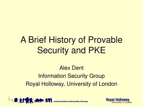 Ppt A Brief History Of Provable Security And Pke Powerpoint Presentation Id 632946