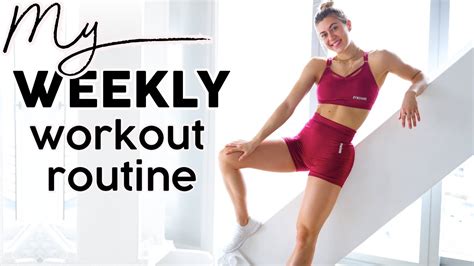 My Current Training Routine Full Week Of Workouts Youtube