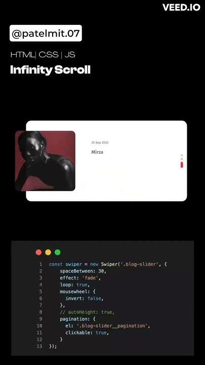 Infinity Scroll In Html And Css Frontend Development Youtube